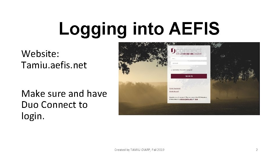 Using AEFIS for Academic Department Liaison Karol Batey