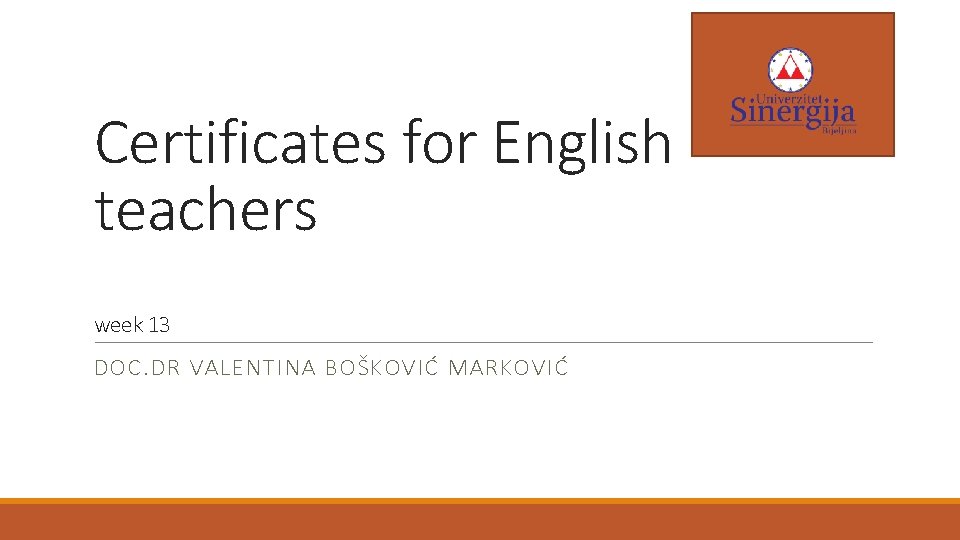 Certificates for English teachers week 13 DOC DR