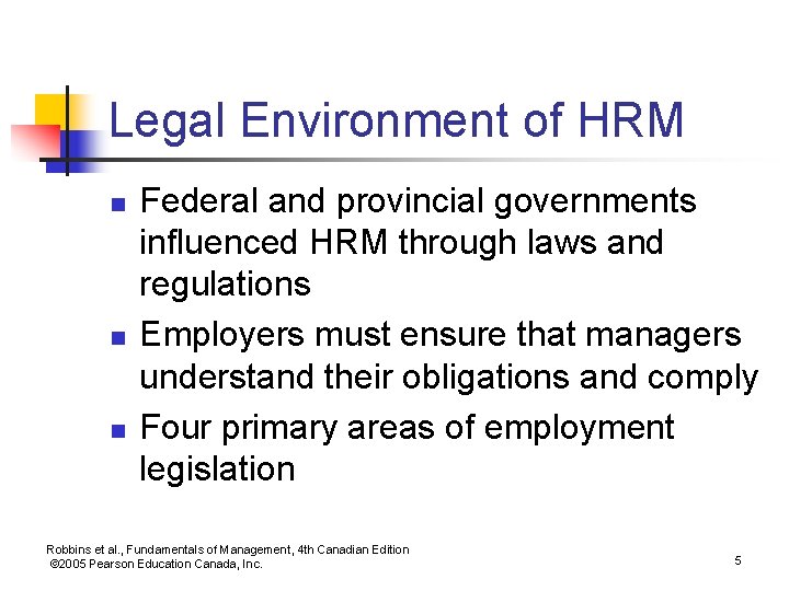 Chapter 9 Human Resource Management Robbins et al