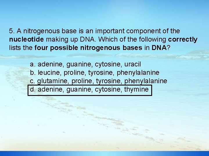 Session 3 Genetics and Heredity Specific biomolecules serve