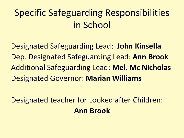 Safeguarding Children The responsibility of everyone Safeguarding is