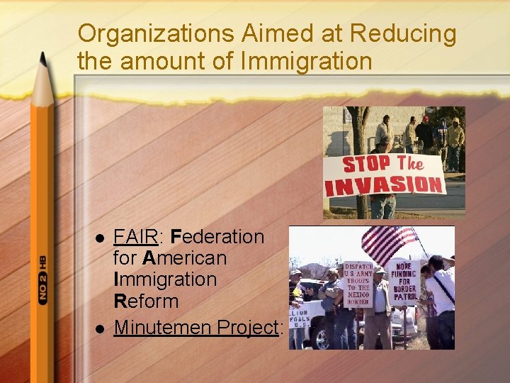 Immigration and Civil Liberties Presented by Sandra Saravia