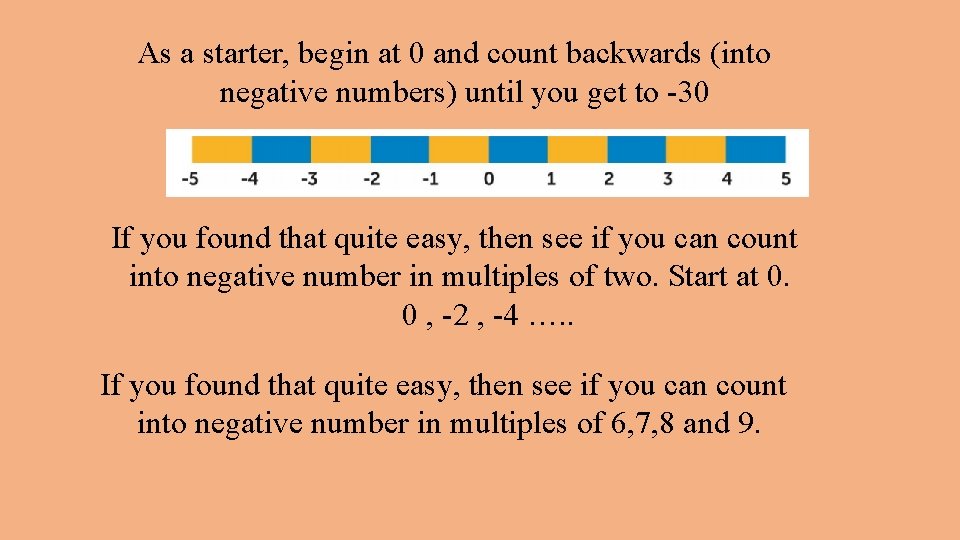 Maths Year 4 Negative numbers Day 1 Have