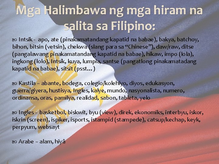 Ang Wikang Pambansa Gawa ng pangkat BIHIS Isabella