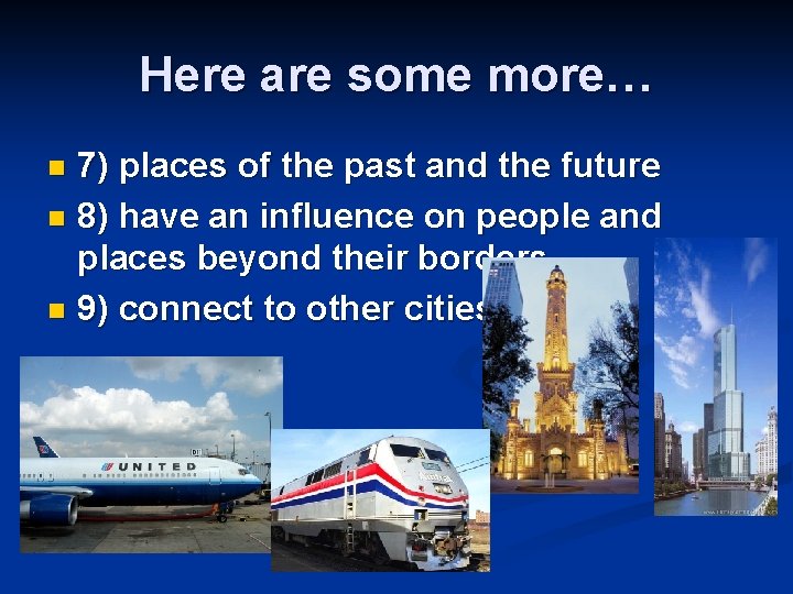 Definitions and building blocks of cities Chicago History