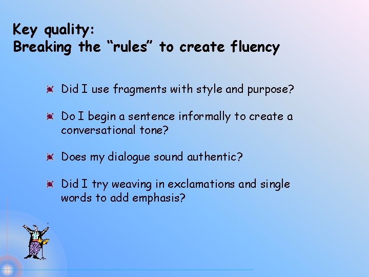 61 Writing Traits Fluency writing sentences that sing