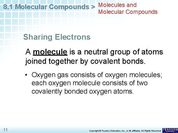 8 1 Molecular Compounds Chapter 8 Covalent Bonding