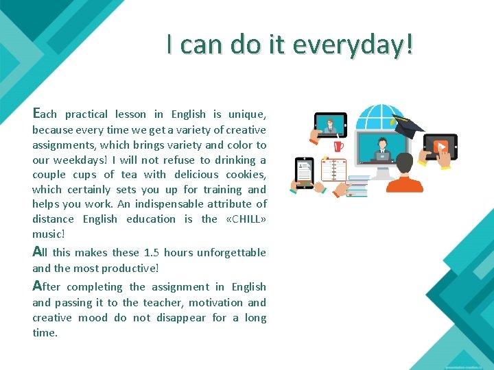 MY DISDTANCE ENGLISH EDUCATION Created by a student