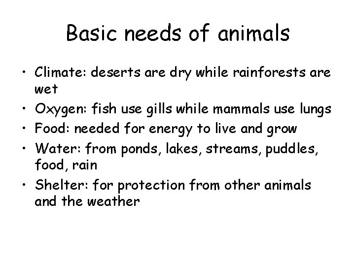 Animal Growth and Adaptations Life Science 4 5