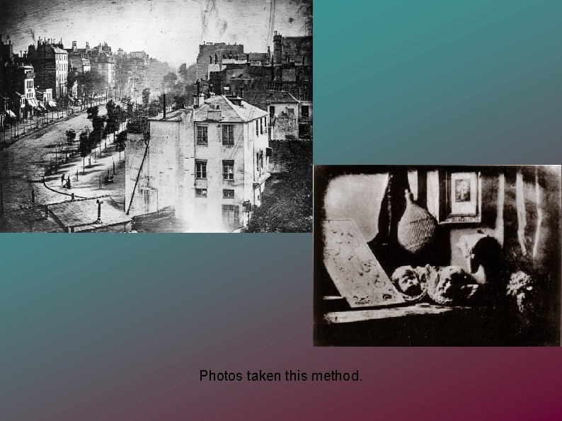 The history of photography The first permanent photograph