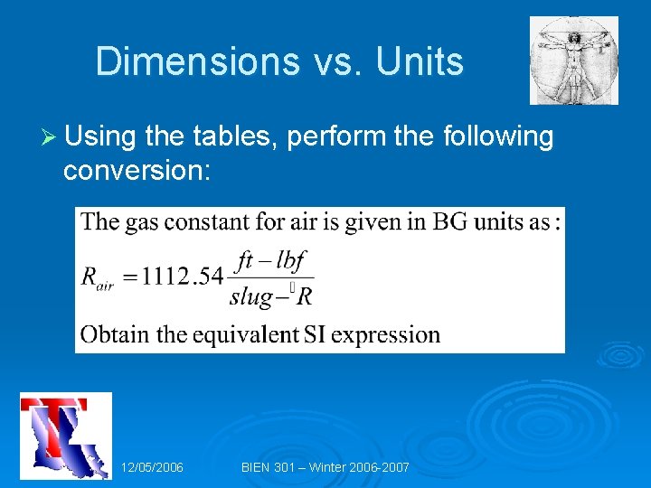 Fluid Mechanics and Energy Transport BIEN 301 Lecture