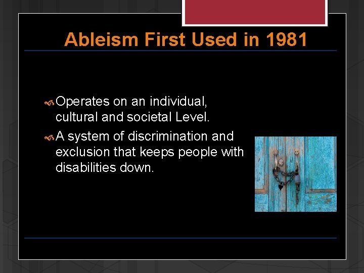 An Introduction to Disability Pride History and Culture