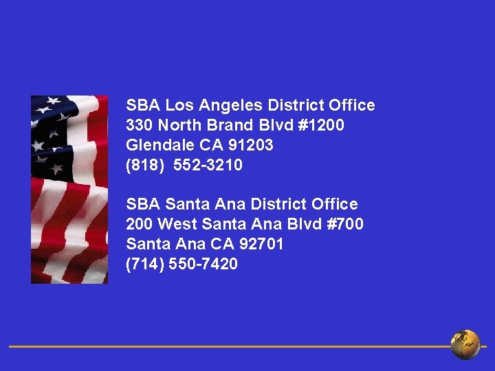 U S Small Business Administration International Trade Finance