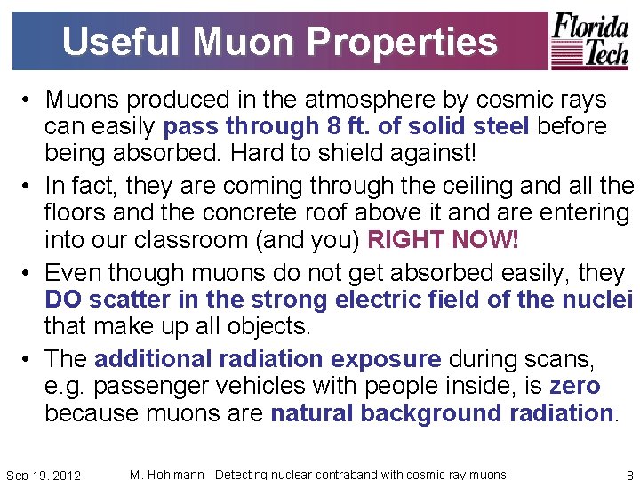 Detecting nuclear contraband with cosmic ray muons or