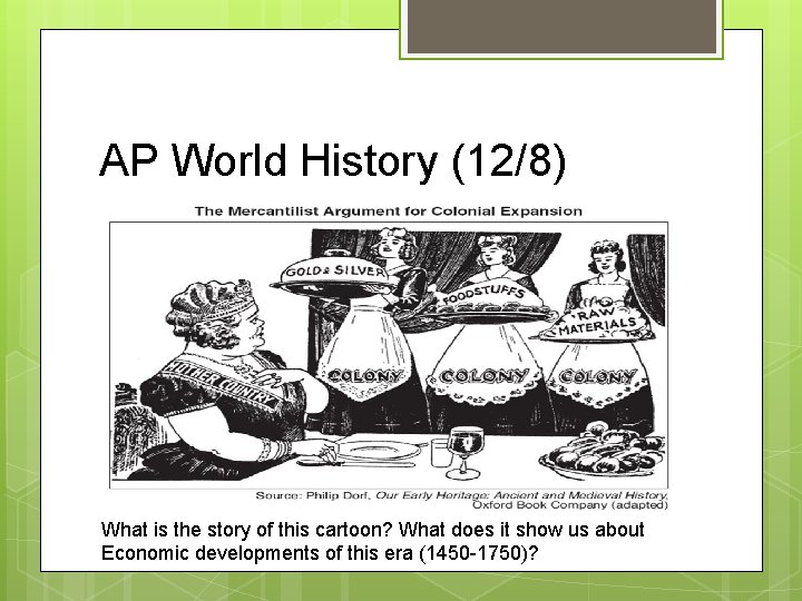 AP World History 128 What is the story