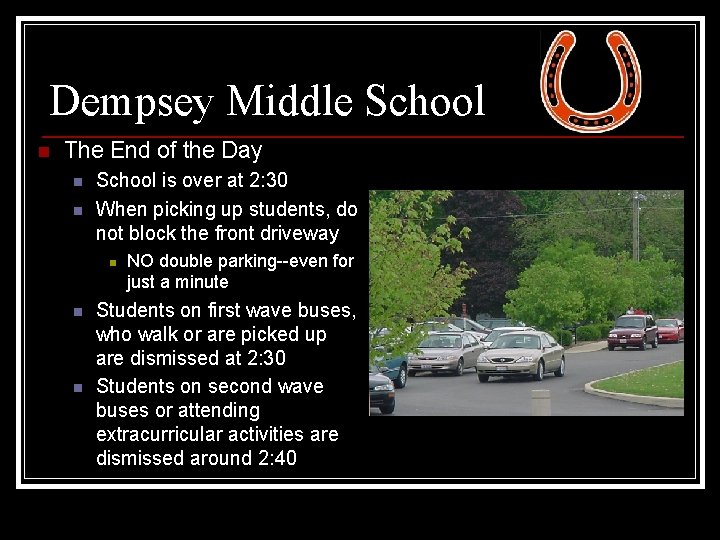 Welcome to Dempsey Middle School Dempsey Middle School