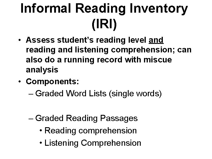 Organizing Comprehensive Literacy Assessment How to Get Started