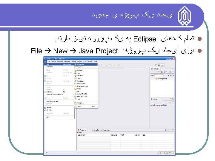 Eclipse Perspective Switcher Menubars Full drop down menus