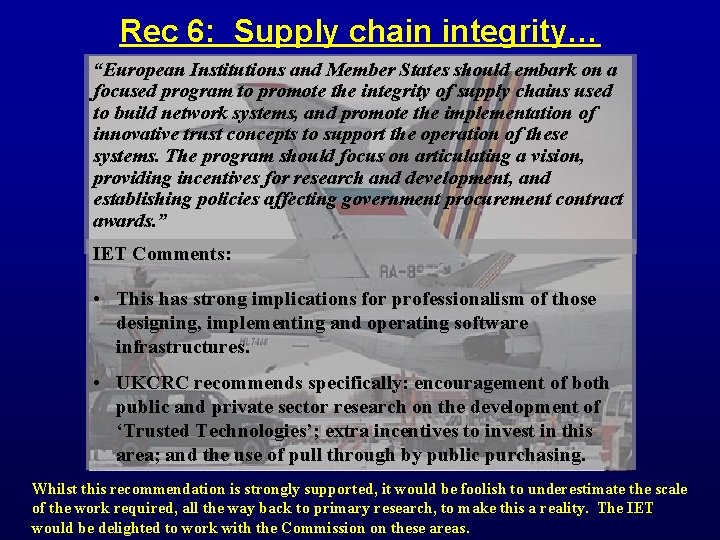 Views of Institution of Engineering Technology IET Presentation