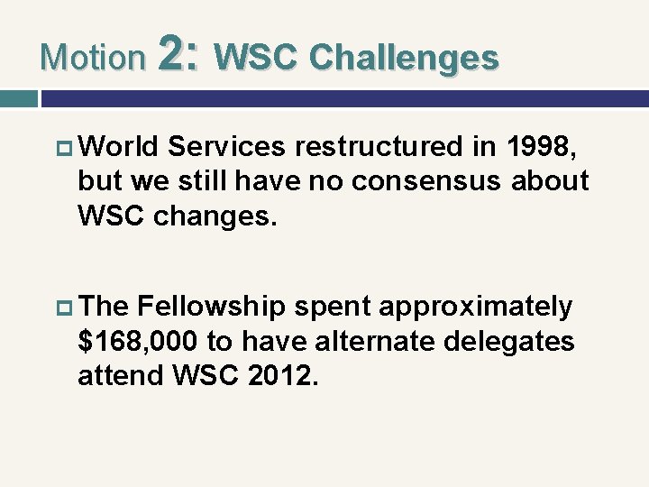 We welcome your feedback at worldboard World Board