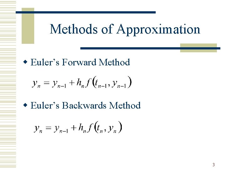 Finding A Better Final Discretized Equation Bob Reasey