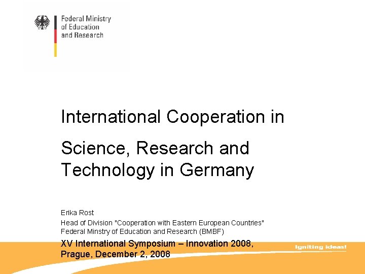 International Cooperation in Science Research and Technology in