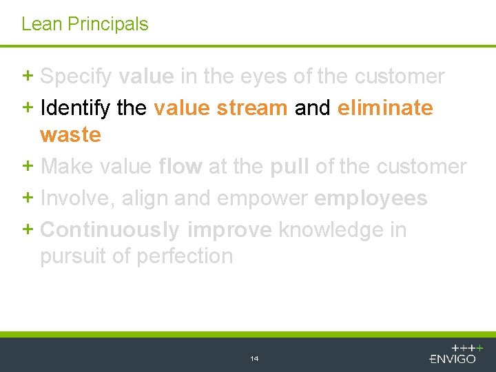 Lean White Belt Training Module 3 Lean Principals