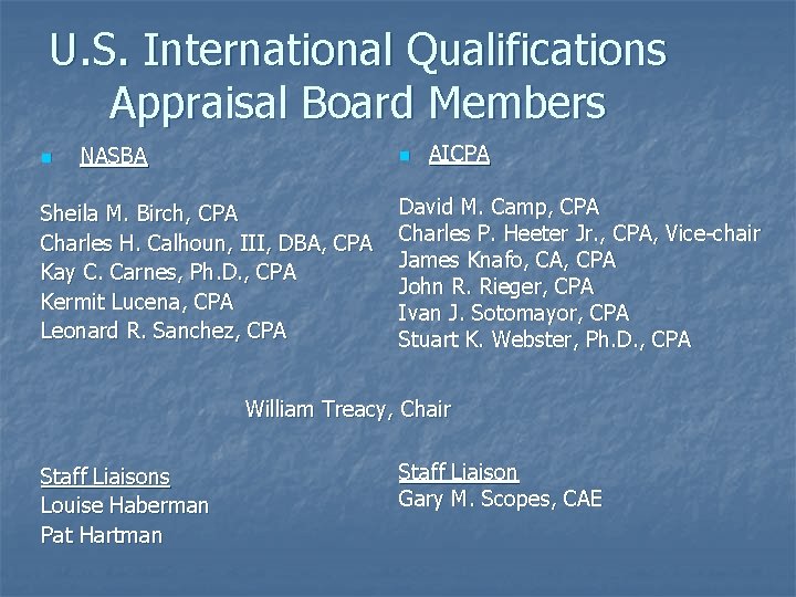 U S Method for Determining Substantial Equivalency for