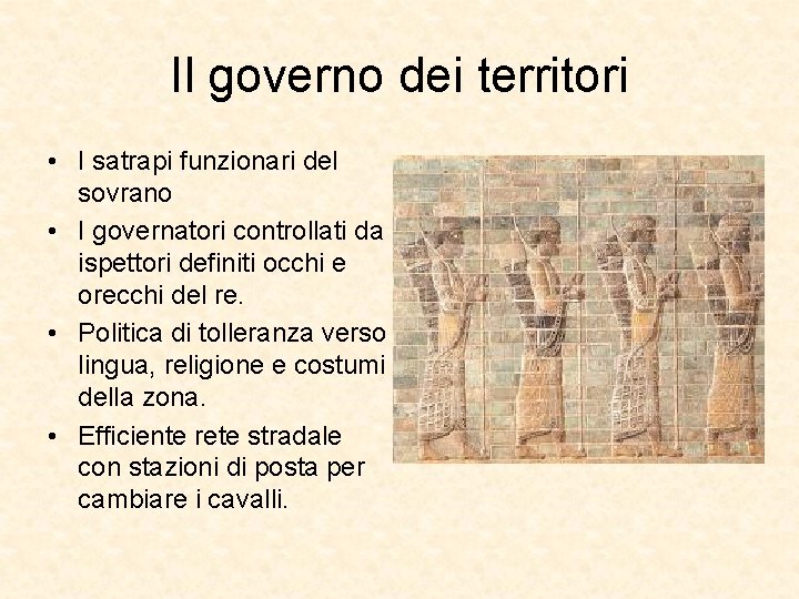 I persiani Limpero persiano un impero multietnico Tra