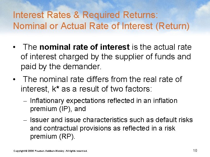 Chapter 6 Interest Rates And Bond Valuation Learning