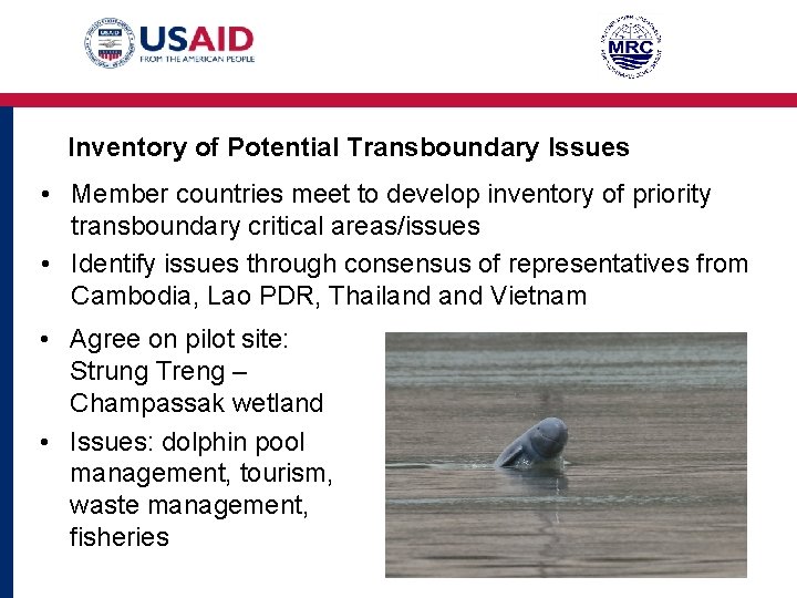 Mekong River Basin Transboundary Waters Management Innovative Tools