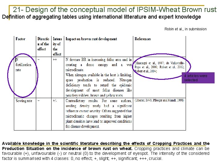 IPSIMWHEAT brown rust Injury Profile SIMulator a hierarchical