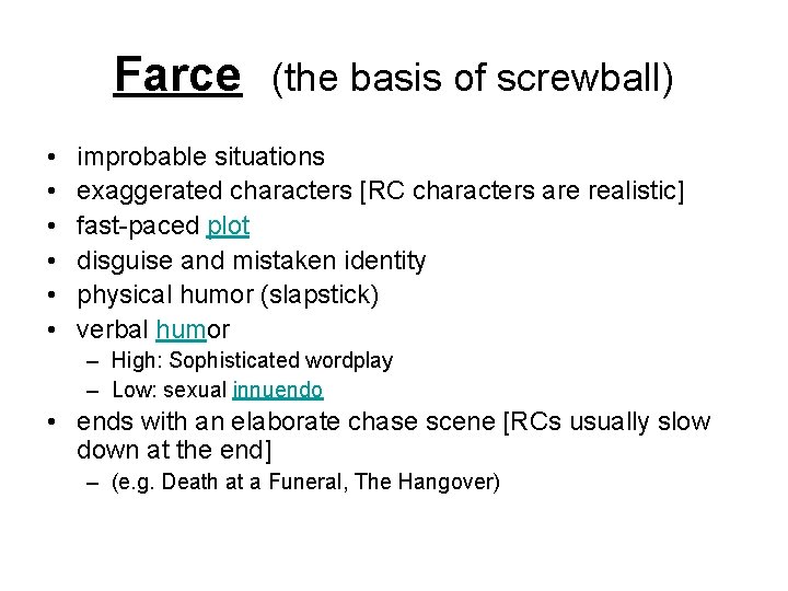 Screwball Comedy Why screwball Theres a pitch in