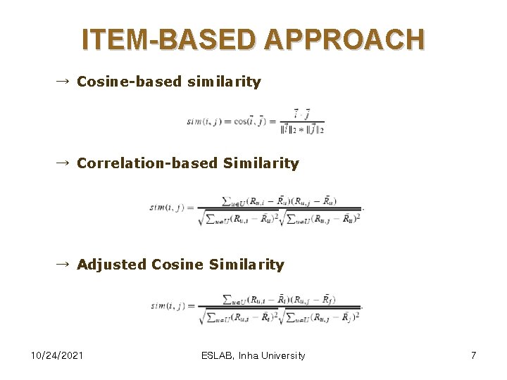 ITEM BASED COLLABORATIVE FILTERING RECOMMENDATION ALGORITHEMS Badrul Sarwar