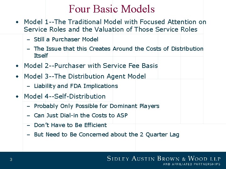 Distribution Issues WAMP and the Expanding Role of