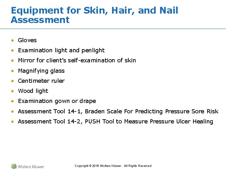 Chapter 14 Assessing Skin Hair and Nails Structure