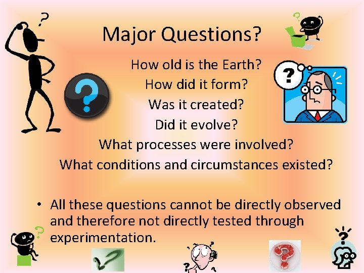Geologic Time Earth and Space Science Major Questions