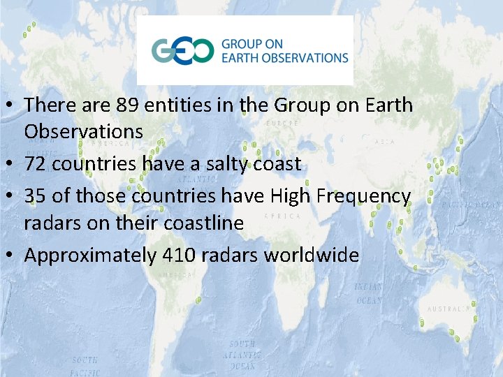Global High Frequency HF Radar Surface Current Mapping
