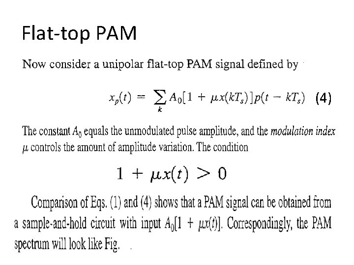 Pulse Modulation Techniques Presented by Dr J L