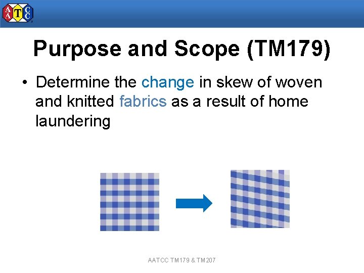 AATCC TM 179 2019 Skew Change in Fabrics