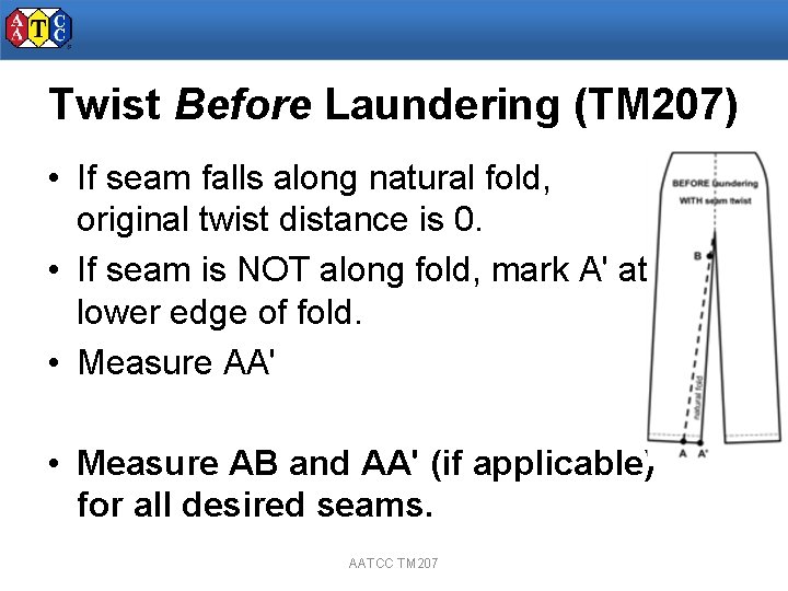 AATCC TM 179 2019 Skew Change in Fabrics
