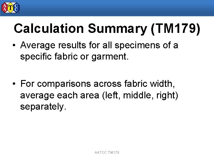 AATCC TM 179 2019 Skew Change in Fabrics