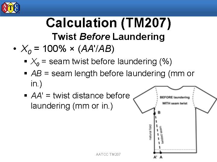 AATCC TM 179 2019 Skew Change in Fabrics