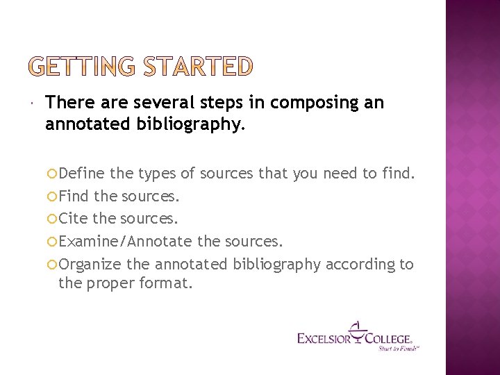 Instructions and Resources What is a bibliography A