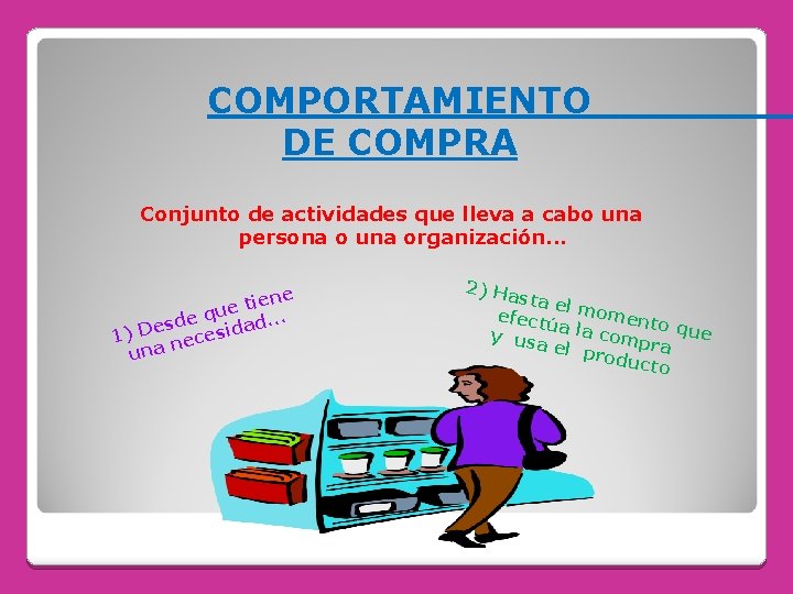 EL ESTUDIO DEL COMPORTAMIENTO DE COMPRA BIENES DE