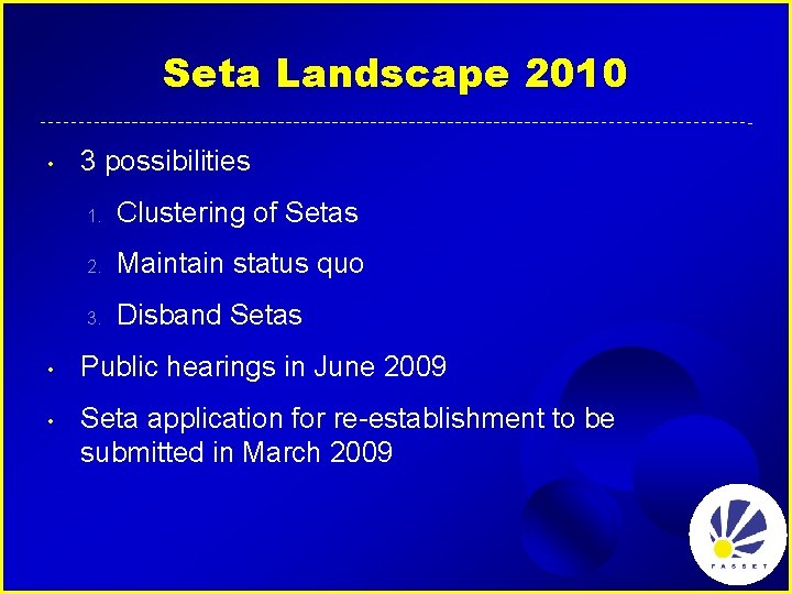 Fasset Presentation Talent Management November 2008 Seta Landscape