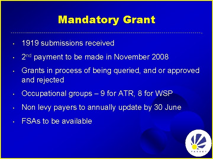 Fasset Presentation Talent Management November 2008 Seta Landscape