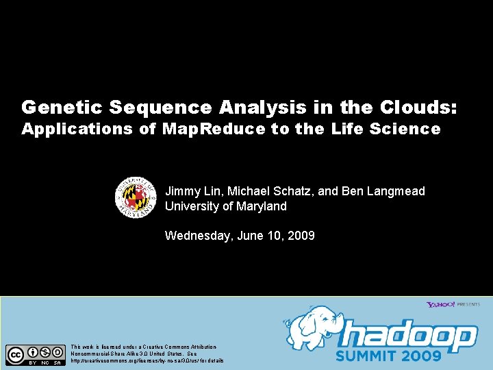 Genetic Sequence Analysis in the Clouds Applications of