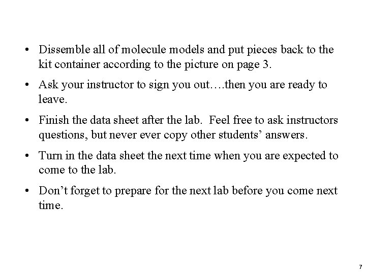 Intro to Chemistry Chem 1020 Lab Molecular Models