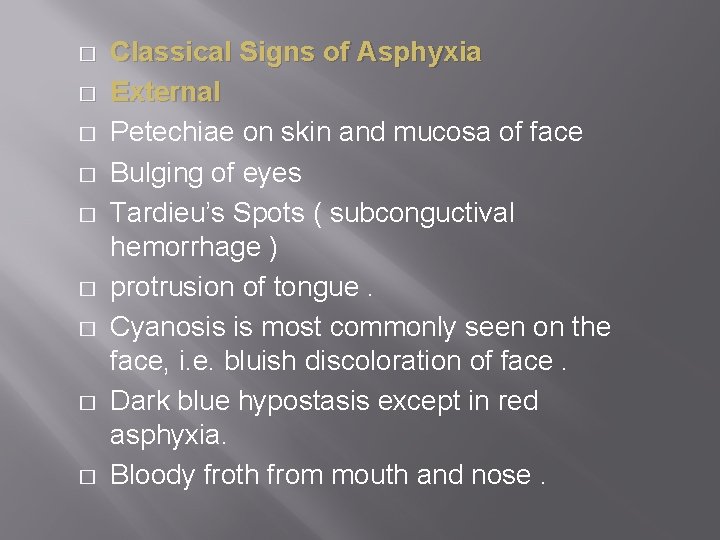 ASPHYXIA Presented by Dr Mennatallah Mahmoud Day Sunday
